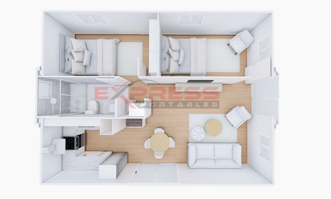 20ft Expandable Container Homes | Express Portables